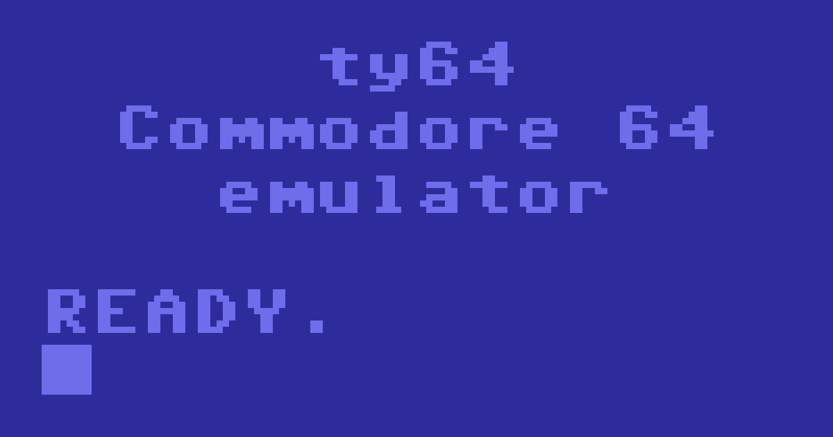 ty64 Commodore 64 emulator